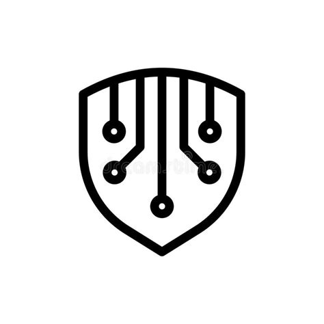 Icon System Shield Stock Vector Illustration Of Encryption 344017978