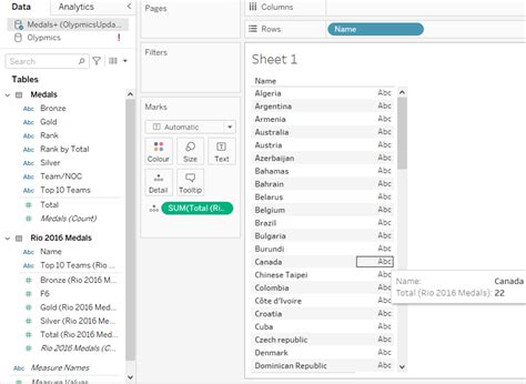 Datasource Trying To Compare A Value Between Two Data Sets In Tableau But Its Not Displaying