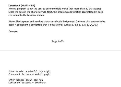 Solved Question 3 Marks 3 Write A Program To Ask The