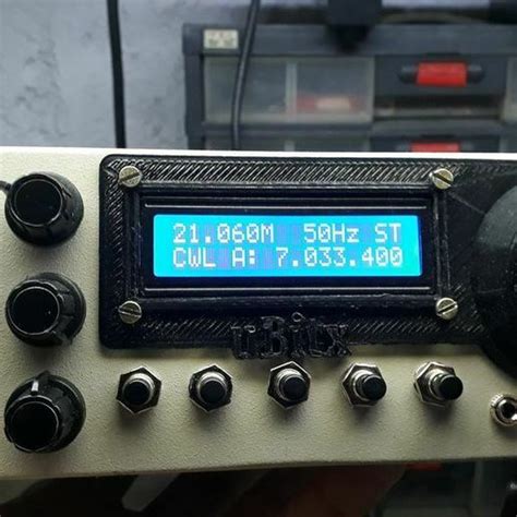 🔧 Передняя панель дисплея Ubitx и ручки Vfo・Бесплатный бесплатно 3d для ・cults