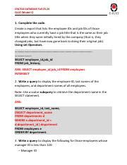 SQL Queries For Employee Data Analysis Job Changes Course Hero