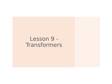 Aqa Gcse Physics 9 1 P15 7 Transformers Full Lesson Teaching Resources