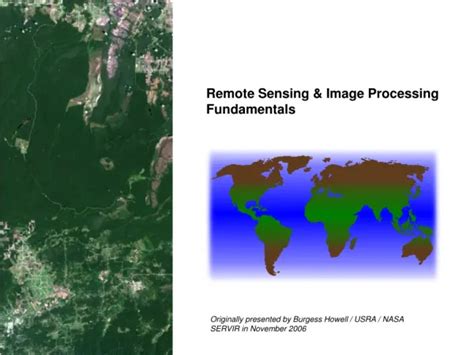 Ppt Remote Sensing Digital Image Processing Powerpoint Presentation