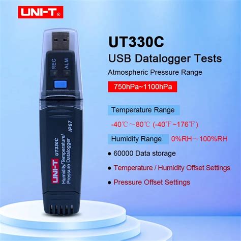 Uni T Usb Datalogger Ut330a Ut330b Ut330c 60000 Large Storage Capacity Automatic Storage Usb