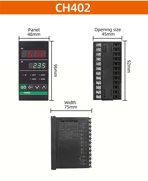 Taxnele Thermostat Digital Temperature Pid Controller Ch102 Ch402 Ch702 Ch902 Ssr Relay Output
