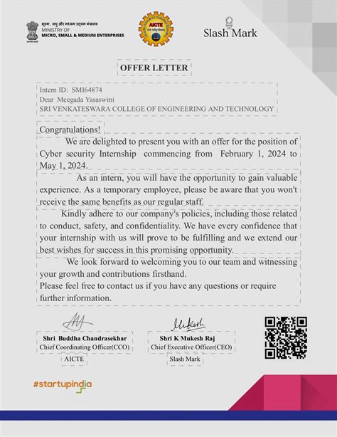 Meegada Yasaswini Reddy On Linkedin Cybersecurity Slashmark