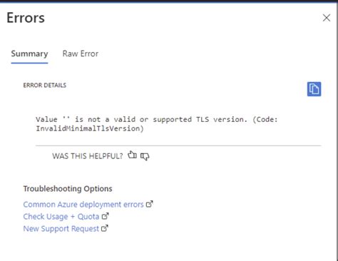 Sql Data Sync Deployment Failing Invalid Minimal Tls Version