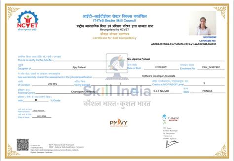Softwaredevelopment Pmkvy Certified Aparna Paliwal