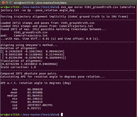 How To Get Rotation Error · Issue 62 · Michaelgrupp Evo · Github