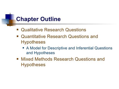 research questions and hypotheses