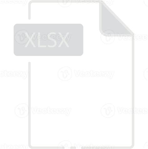 Xlsx File Format Minimal Icon Outline 57325944 Png