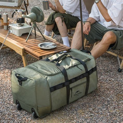 Naturehike挪客可折叠拖轮包露营收纳包便携户外旅行大容量行李箱虎窝淘