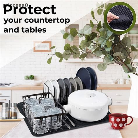 Pri 40 X 30 ซม ซิลิโคนจานแห ้ งทนความร ้ อนพับลื ่ นจานdraining Matเคาน ์ เตอร ์ ครัวหยดถาดอ ่