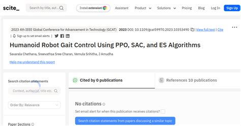 Humanoid Robot Gait Control Using Ppo Sac And Es Algorithms Scite
