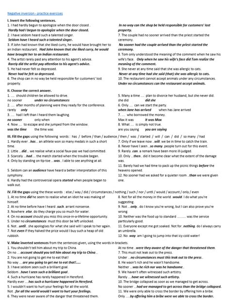 Negative Inversion Pdf