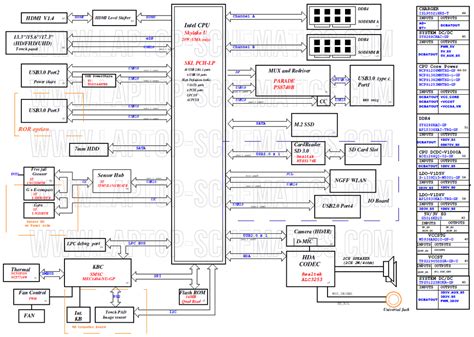 Laptop Keyboard Schematic Diagram