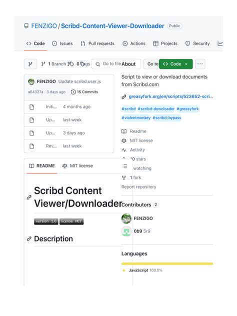 Github Fenzigo Scribd Content Viewer Downloader Script To View Or Download Do Pdf World