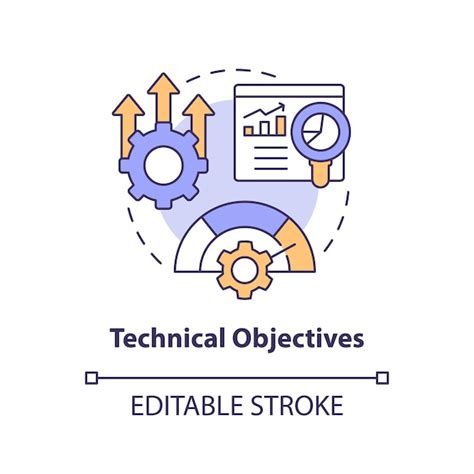 Premium Vector Technical Objectives Concept Icon