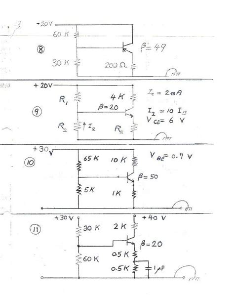 Solved 1 Find The Transistor Currents Vc Vb And Ve 2