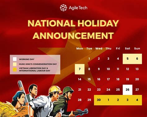 🔔 𝐔𝐩𝐜𝐨𝐦𝐢𝐧𝐠 𝐇𝐨𝐥𝐢𝐝𝐚𝐲 𝐒𝐜𝐡𝐞𝐝𝐮𝐥𝐞 𝐇𝐮𝐧𝐠 Agiletech Vietnam Facebook