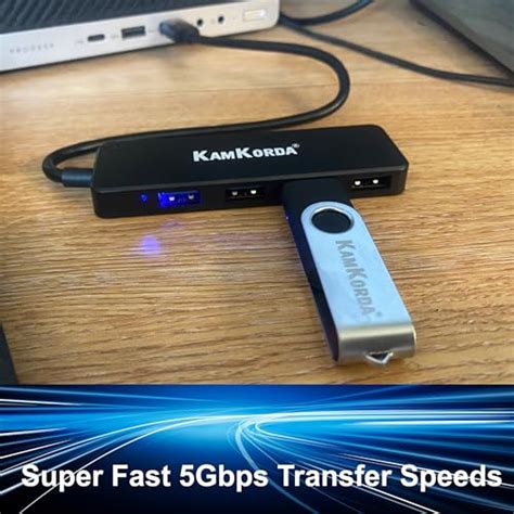 Kamkorda Usb Extender Usb Adapter 4 Port Usb Hub Slim Multi Usb Extension Lead