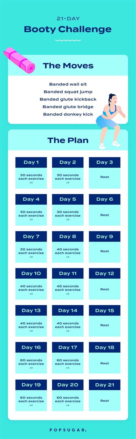 21 Day Butt Building Challenge Popsugar Fitness