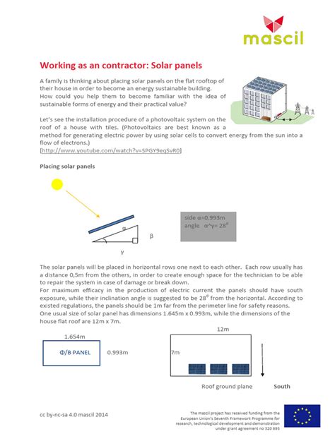 Working As An Contractor Solar Panels Pdf Photovoltaics