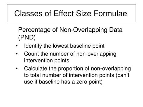 Ppt Calculating Effect Sizes For Single Subject Designs Powerpoint