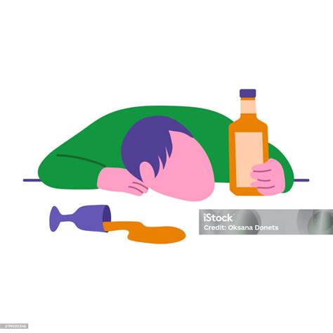 술취한 사람 아이콘 클립 아트 아바타 로고 타입 고립 된 벡터 일러스트 레이 션 소독용 알코올에 대한 스톡 벡터 아트 및 기타 이미지 소독용 알코올 술 마실 것 과도