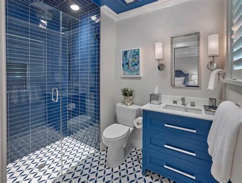 Blue Accent Bathroom Ideas