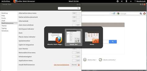 Install Gnome Shell And Gnome Shell Extensions In Ubuntu Mint Noobslab