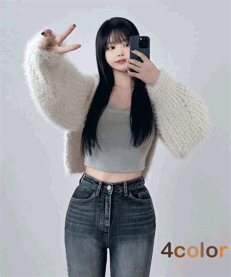 [고퀄털빠짐x 여리핏] 솔잎 볼레로 크롭 가디건 4color 에이블리