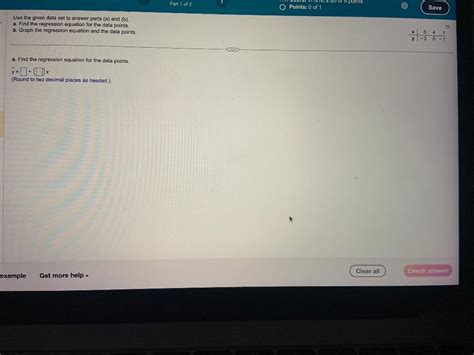 solved use the given data set to answer parts a and b