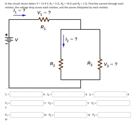 Solved In The Circuit Shown Below V 13 9 V Rz 5 0 R2 14 Q And Rz