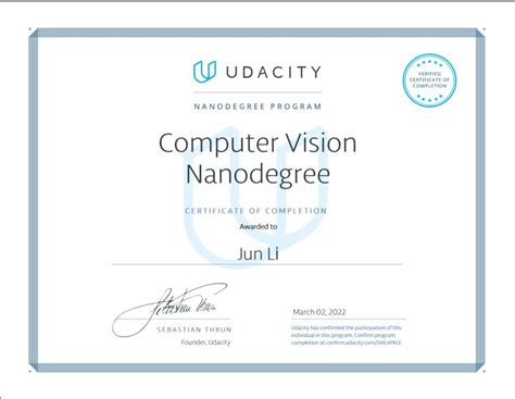 Jun Li On Linkedin Completed Udacity Certification For Computer