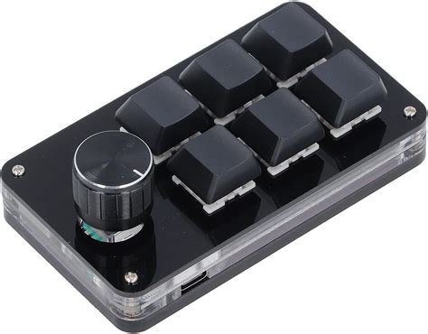 TRAHOO Mini Macro Mechanical Gaming Keyboard With Customizable Knobs Ergonomic Design Plug And