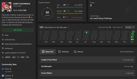 Day 14 Of 100daysofcodechallenge Of Solving Coding Problems Sumit Kushwaha Posted On The