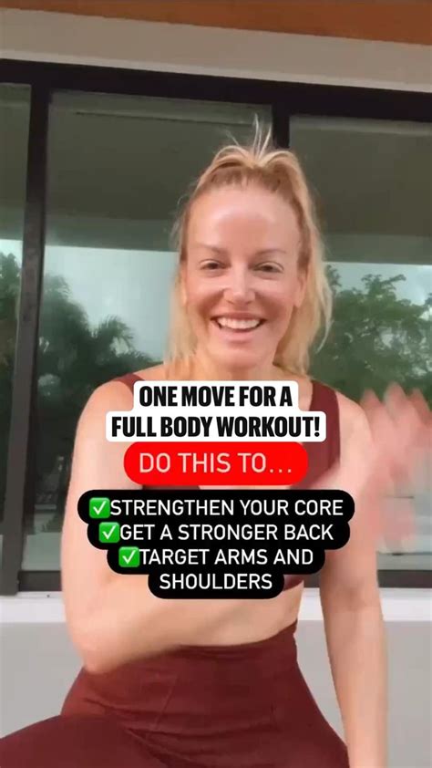 One Move For A Full Body Workout Full Body Workout Fitness Body Workout