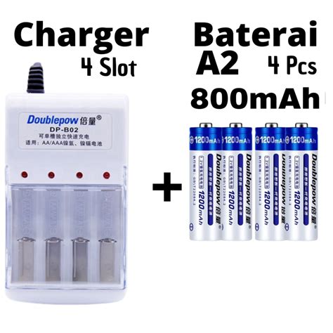 Jual Gratis Charger Charger Baterai Batre Batrai Batrei Aa Aaa Doublepow 4 Slot Baterai Cas