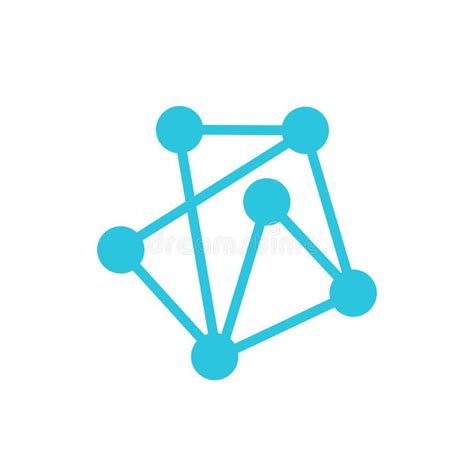 Algorithm Symbol Blue Sign On White Background Stock Vector