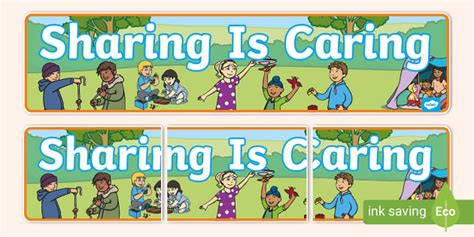 Sharing Is Caring Display Banner Teacher Made Twinkl