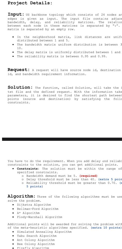 Solved Project Detailsinput Us Backbone Topology Which