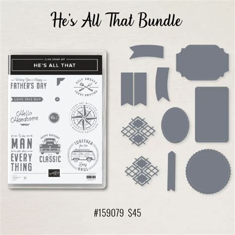 Stampin Up Hes All That Bundle Just Stamp