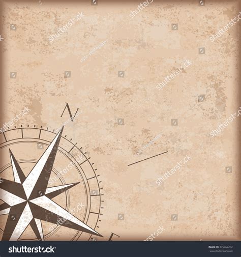 Brown Compass On Vintage Background Eps Stock Vector Royalty Free 275767202 Shutterstock