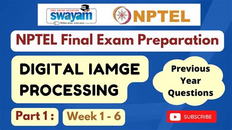 Nptel Digital Image Processing Previous Year Questions Part 1 Swayam