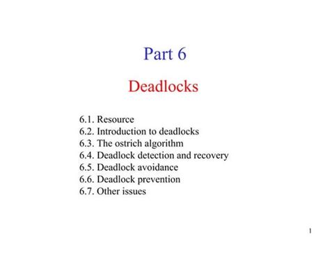 Deadlocks In Operating System Pptx Operating Systems Computer Software And Applications