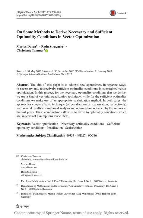 On Some Methods To Derive Necessary And Sufficient Optimality Conditions In Vector Optimization
