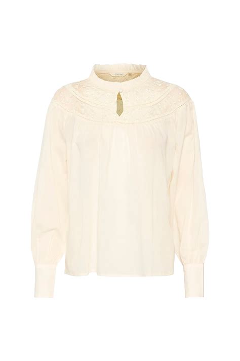 Cream Blus Crfio Blouse Vit Blusar