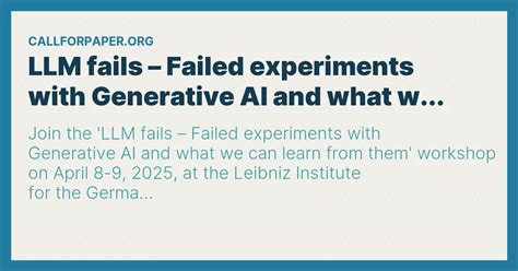 llm fails 2025 failed experiments with generative ai and what we can