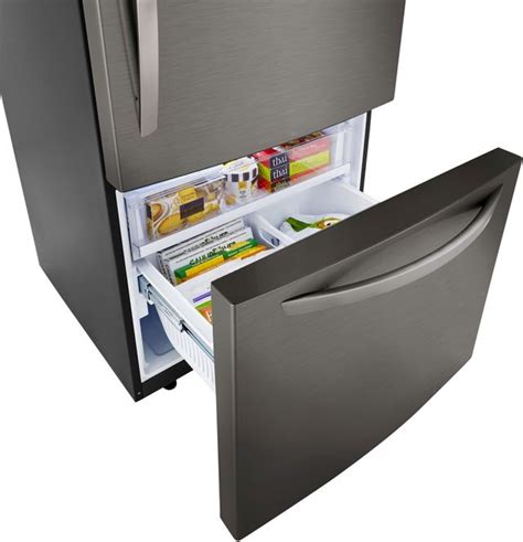 Lg 255 Cu Ft Bottom Freezer Refrigerator